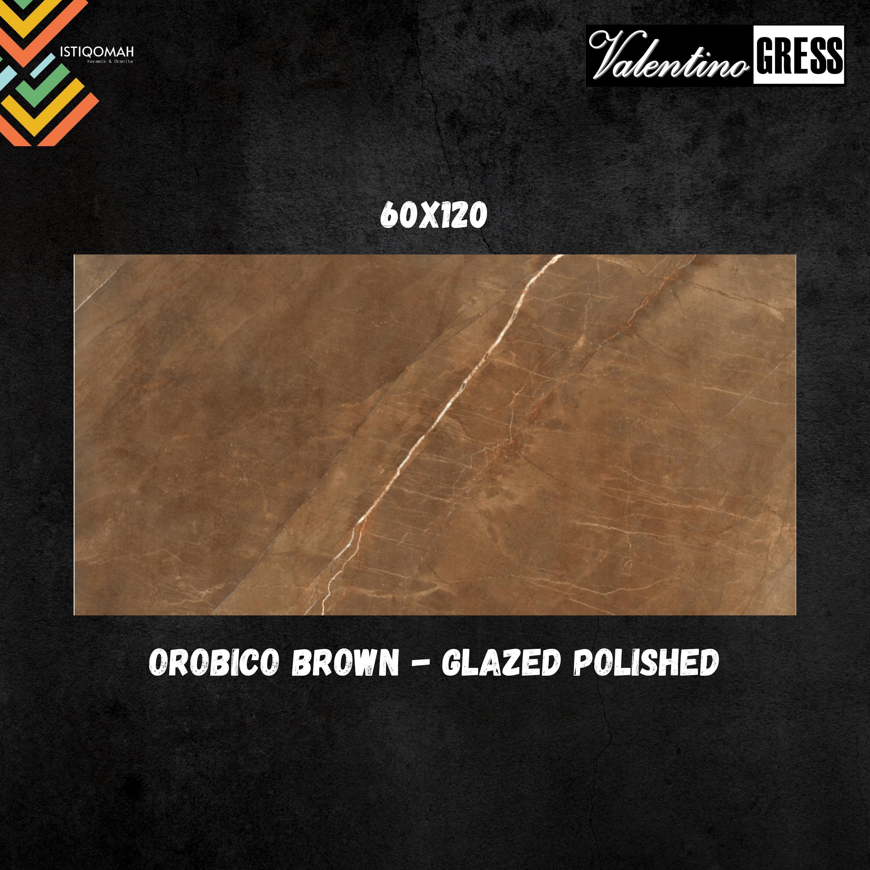 GRANIT 60X120 OROBICO BROWN - GLAZED POLISHED | Lazada Indonesia