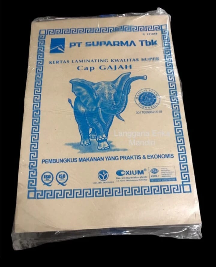Kertas Nasi-Kertas Minyak Murah Cap Gajah Biru 1PACK ( 250 lembar ...