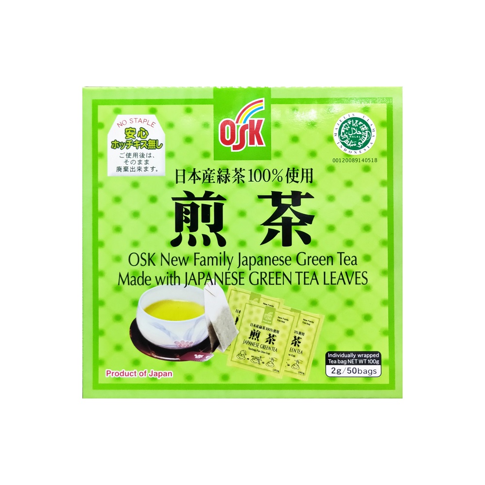 OSK JAPANESE GREEN TEA / TEH HIJAU JEPANG 50 SACHET | Lazada Indonesia