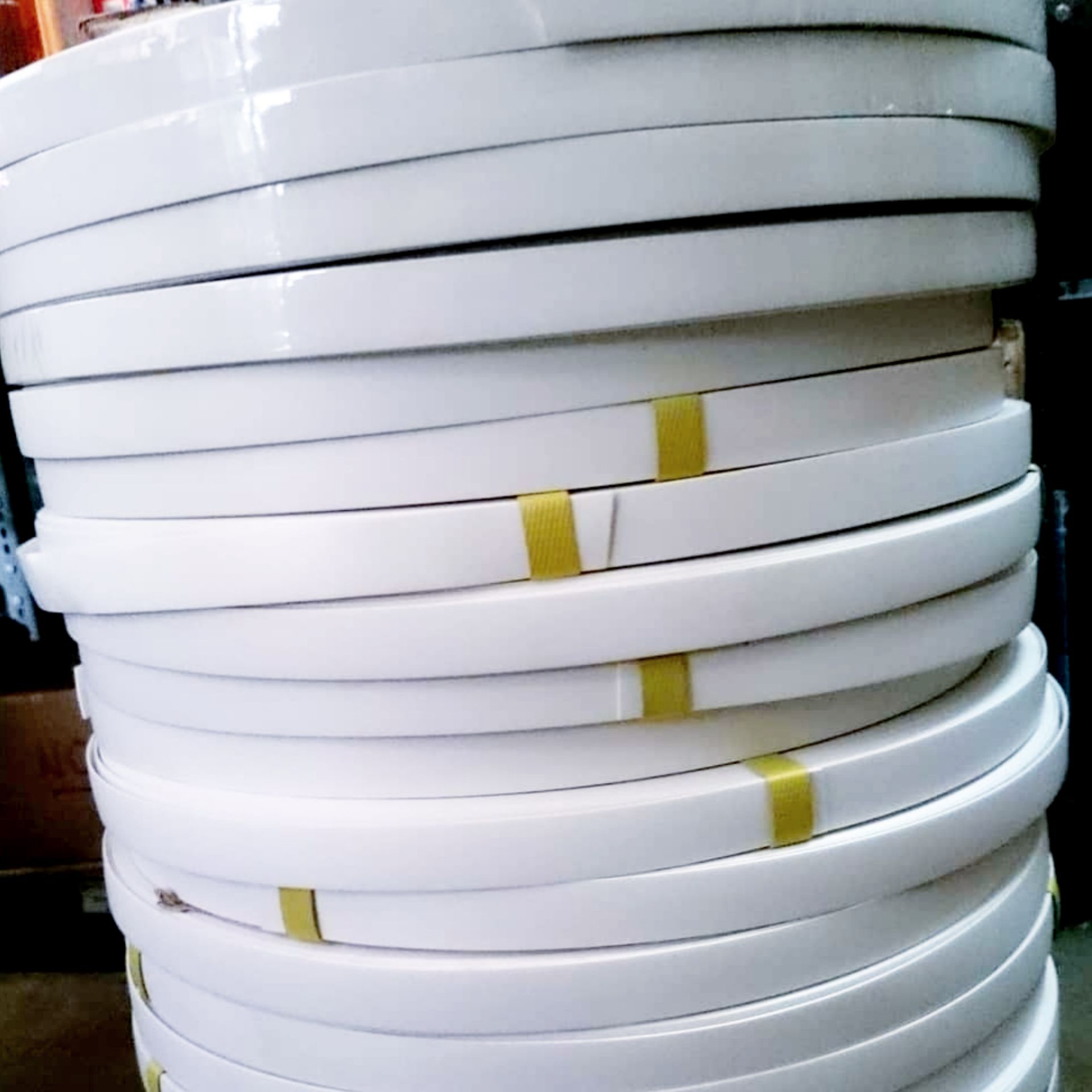 Eging hpl Putih Dop dan glossy 2,2 x 1mm Plimir PVC Roll 100meter ...
