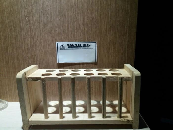 Rak kayu tabung reaksi rak tabung reaksi 12 lubang | Lazada Indonesia