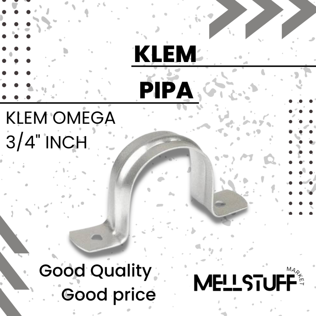 Klem Pipa Ukuran 3/4" Inch Klem Omega / Klem Plat Besi Seng | Lazada ...