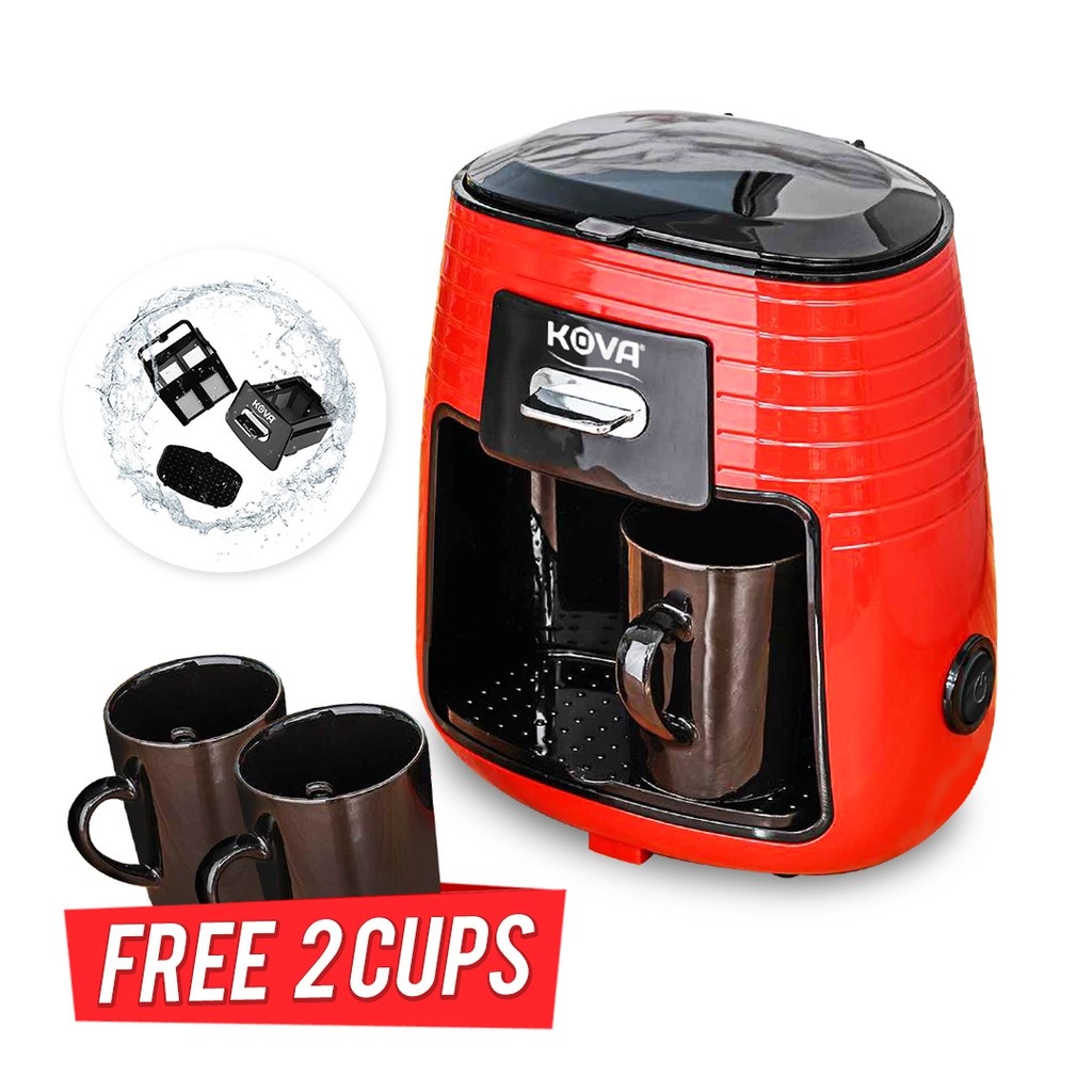 (PROMO) Coffee Maker Mesin Kopi Elektrik Listrik Kova Double Drip ...
