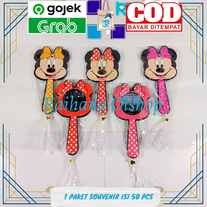 Souvenir Pernikahan Kitanan dan Ultah Kaca Cermin Karakter MICKEY MOUSE ...