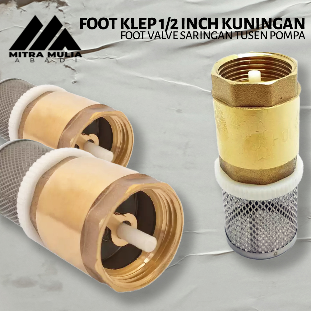 Foot Klep 1/2 Inci Kuningan l Foot Valve l Saringan Tusen Pompa ...