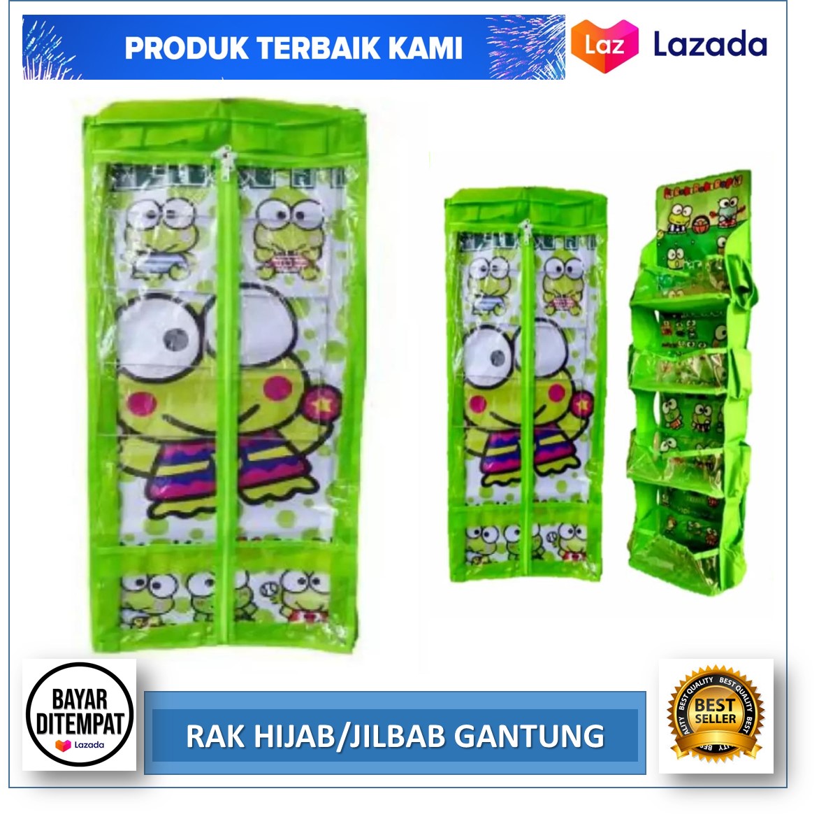 RAK HIJAB JILBAB GANTUNG KARAKTER | Lazada Indonesia