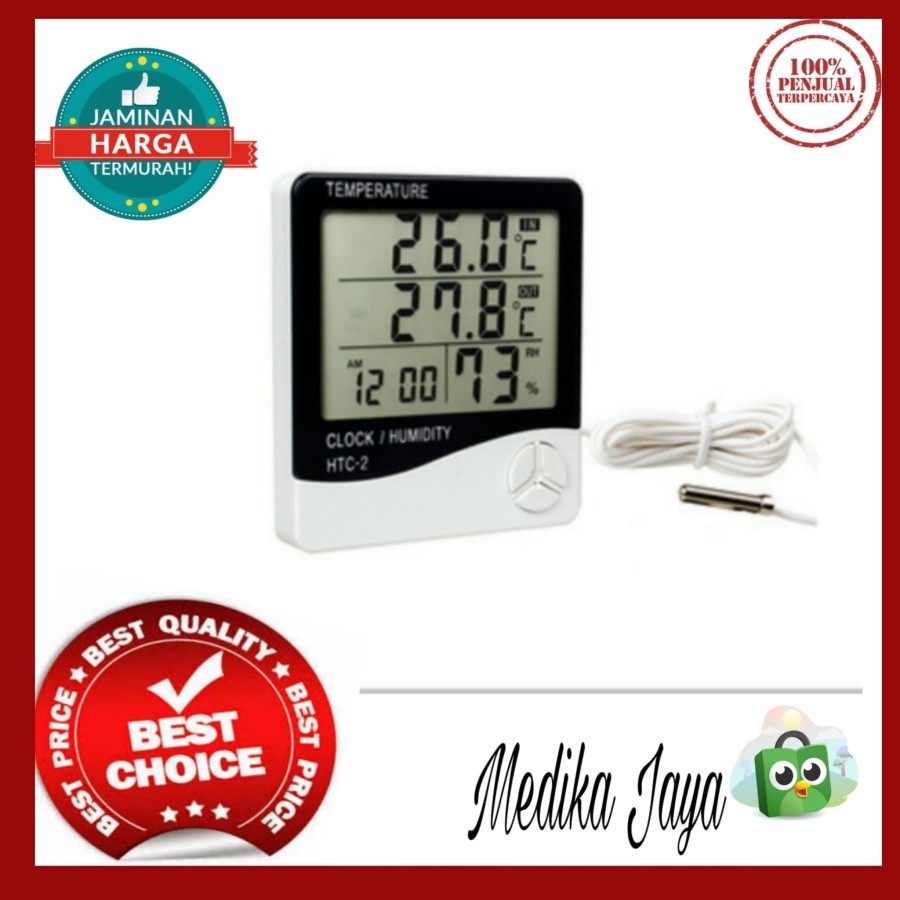 Termometer Ruangan Digital/HTC/alat ukur suhu ruangan/tempatur ruang ...