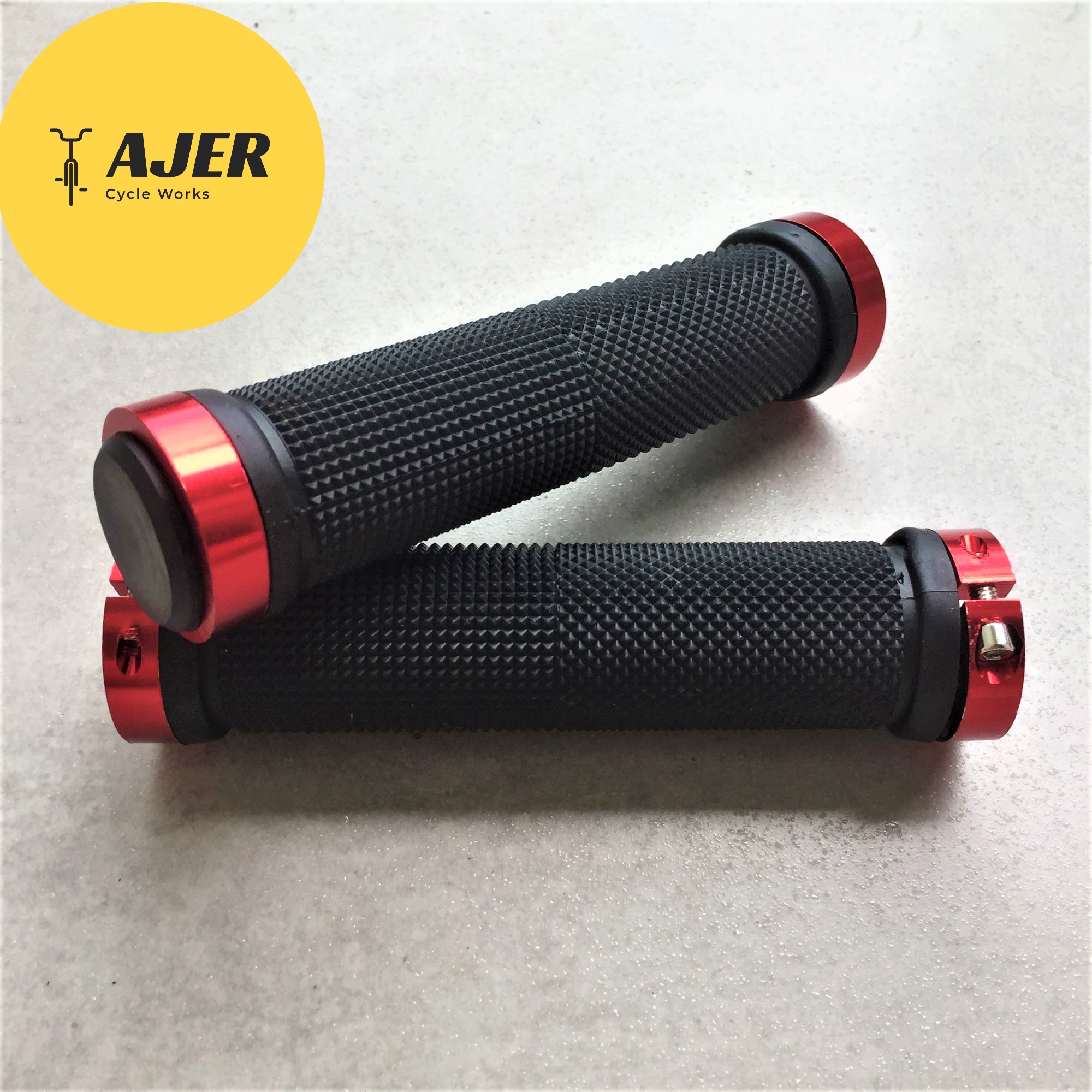 Hand Grip Sepeda double lock Anti selip handle bar stang pegangan ...