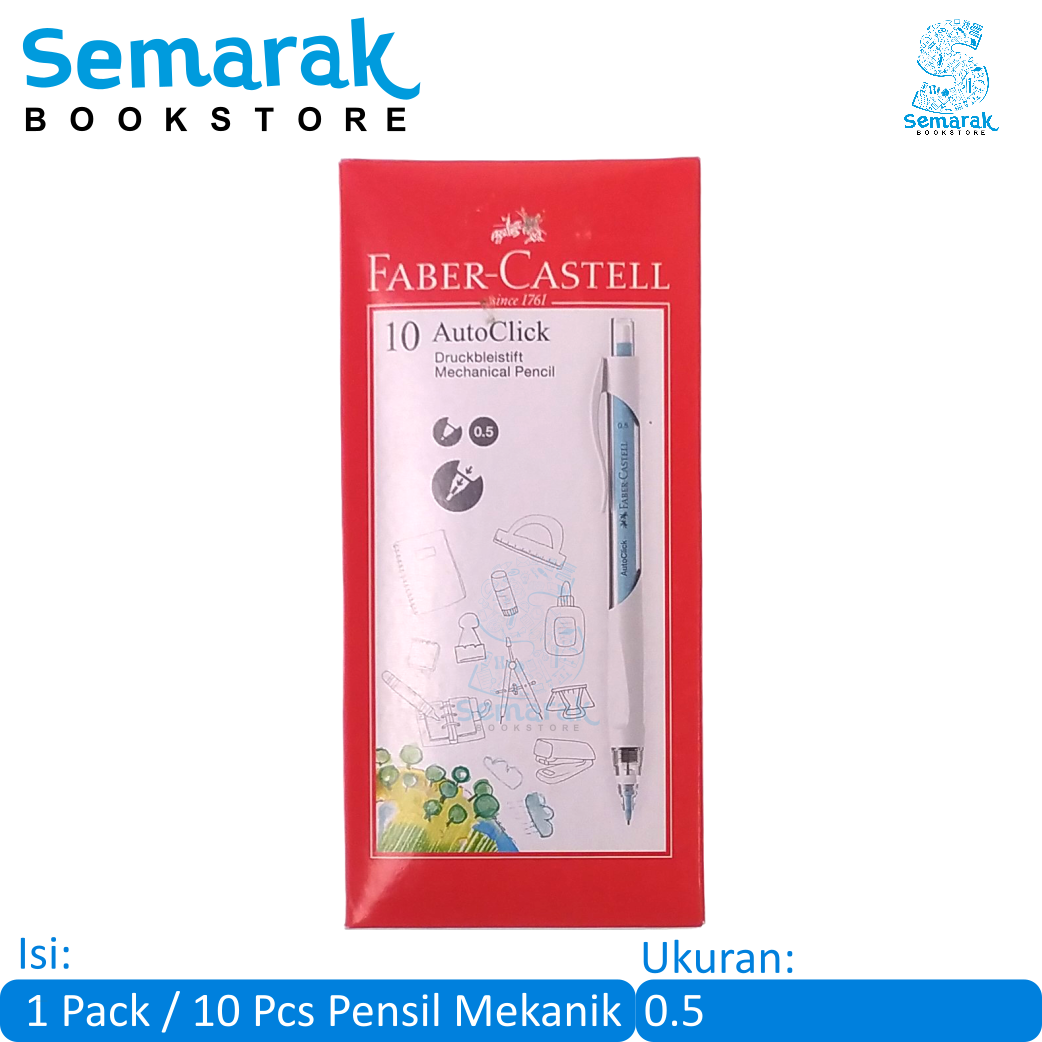 Faber Castell AutoClick Mechanical Pencil Pensil Mekanik Sekolah 0.5 [1 ...