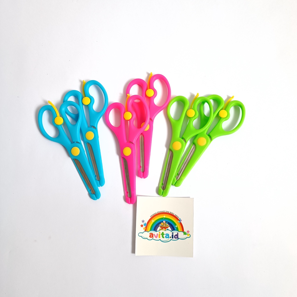 Gunting Anak Aman / Gunting Mini / Gunting Kertas / Gunting Anak Anak ...