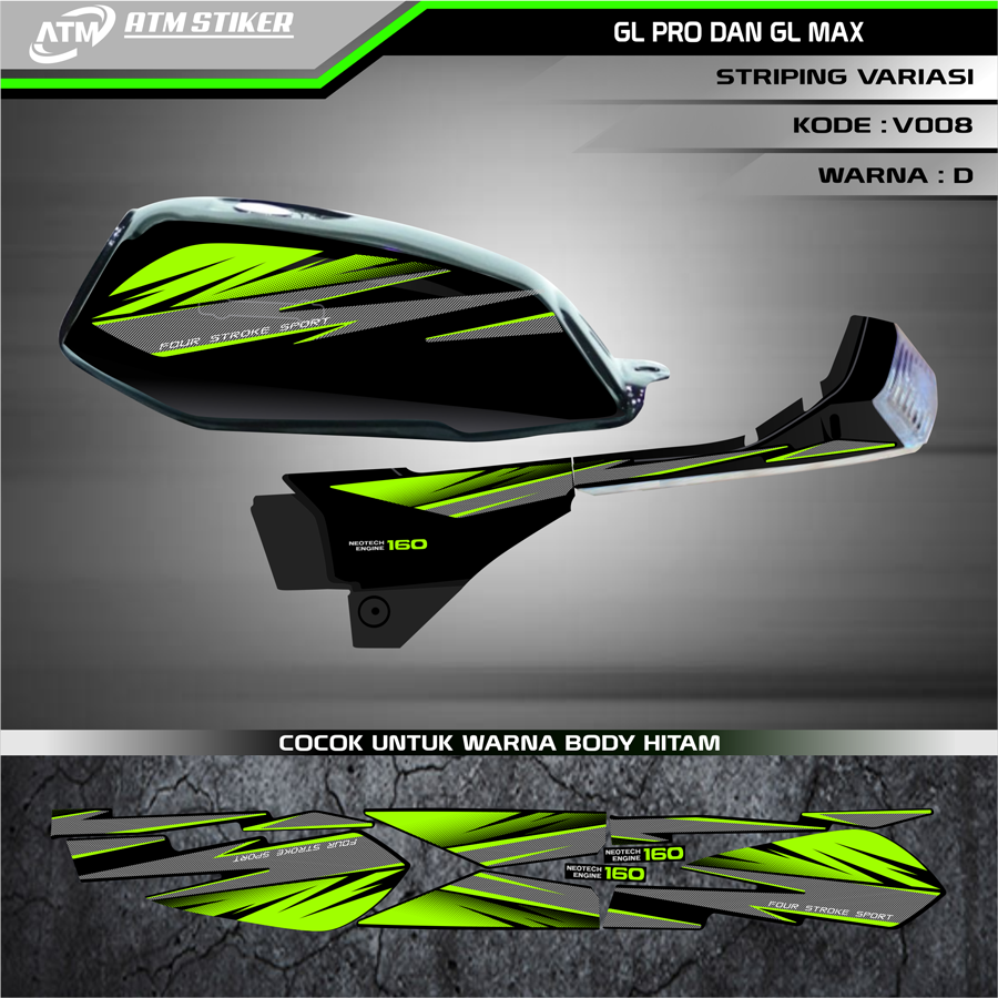 Stiker striping gl pro / gl max variasi | Lazada Indonesia