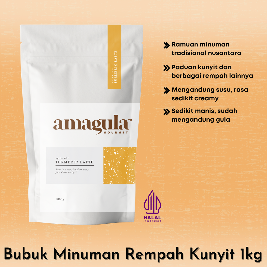 BUBUK MINUMAN TRADISIONAL PREMIUM RASA KUNYIT JAHE SUSU 1000g - AMAGULA ...