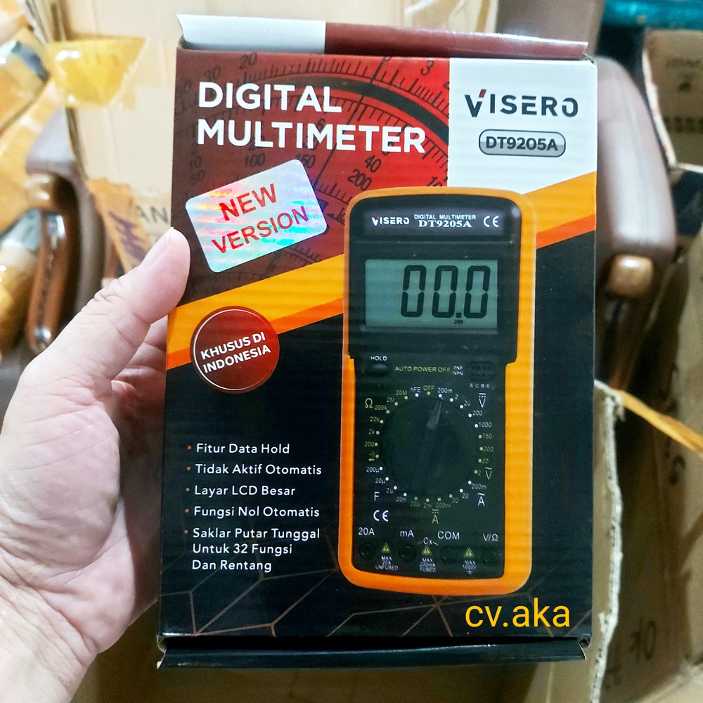 Multitester Digital jumbo Visero DT9205A Buzzer / Avometer / Multimeter ...