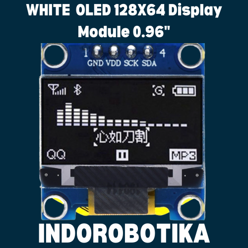 White 0.96 inch OLED 128X64 | Lazada Indonesia