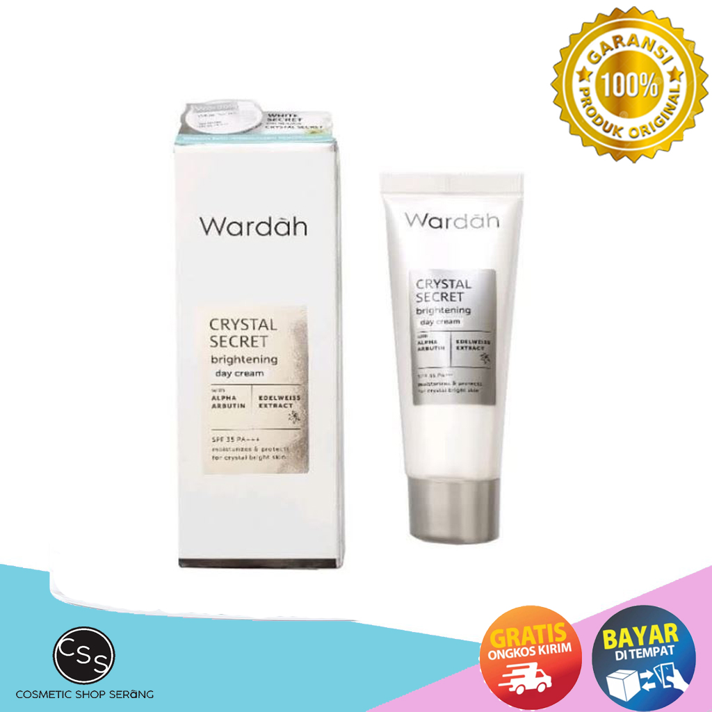 WARDAH CRYSTAL SECRET Brightening Day Cream (White secret kemasan baru ...