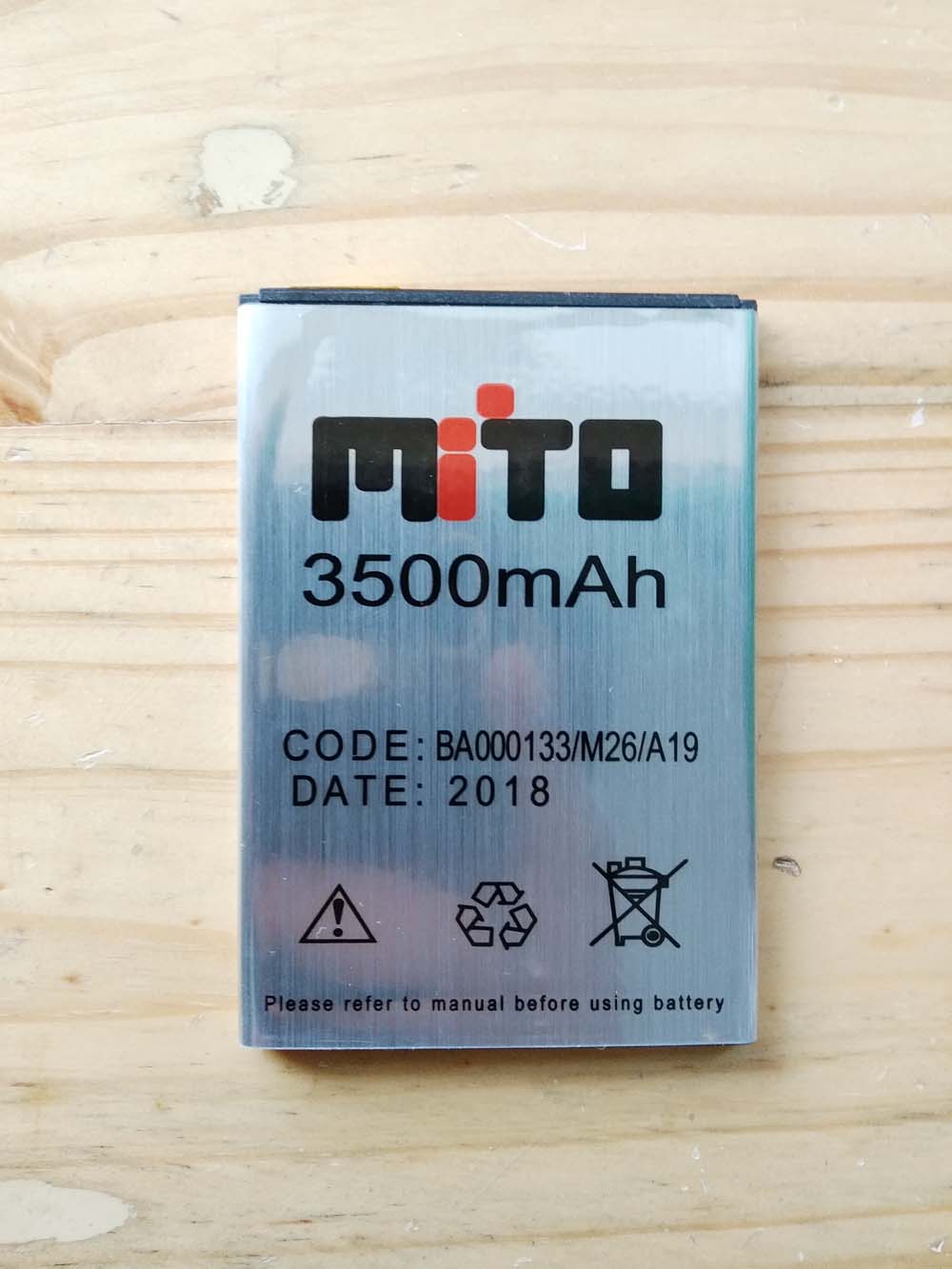 Baterai Handphone Mito Fantasy Sprint A19 M26 BA-000133 Double Power ...