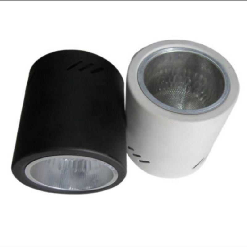 Kap lampu downlight OB OUTBOW TEMPEL BULAT 3,5 inch E27 hitam Putih ...
