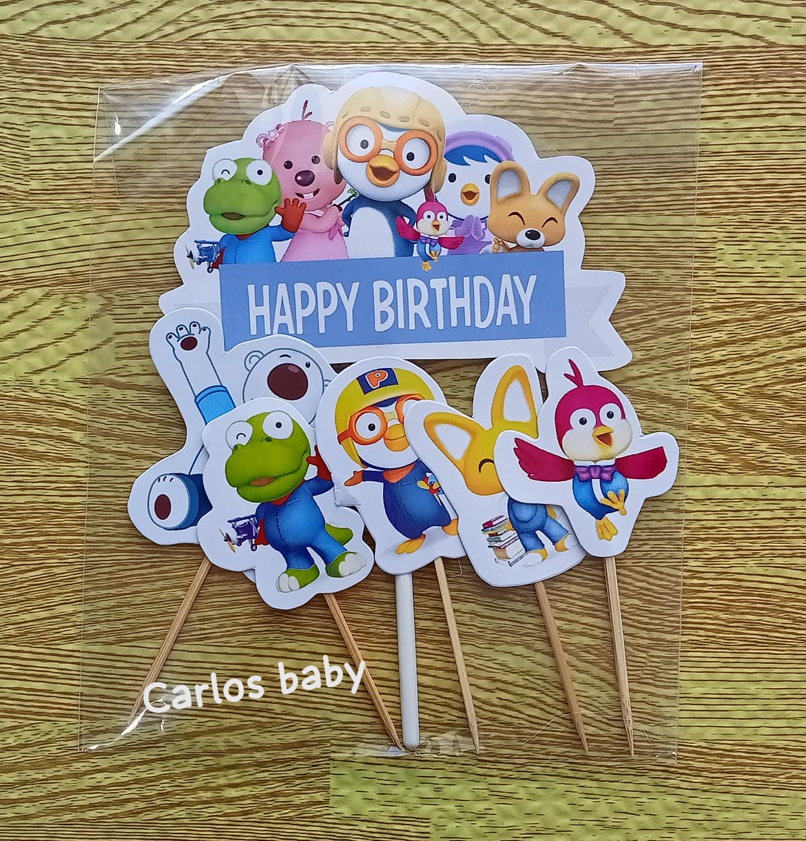 TOPPER CAKE PORORO/TOPPER HIASAN KUE TEMA PORORO | Lazada Indonesia