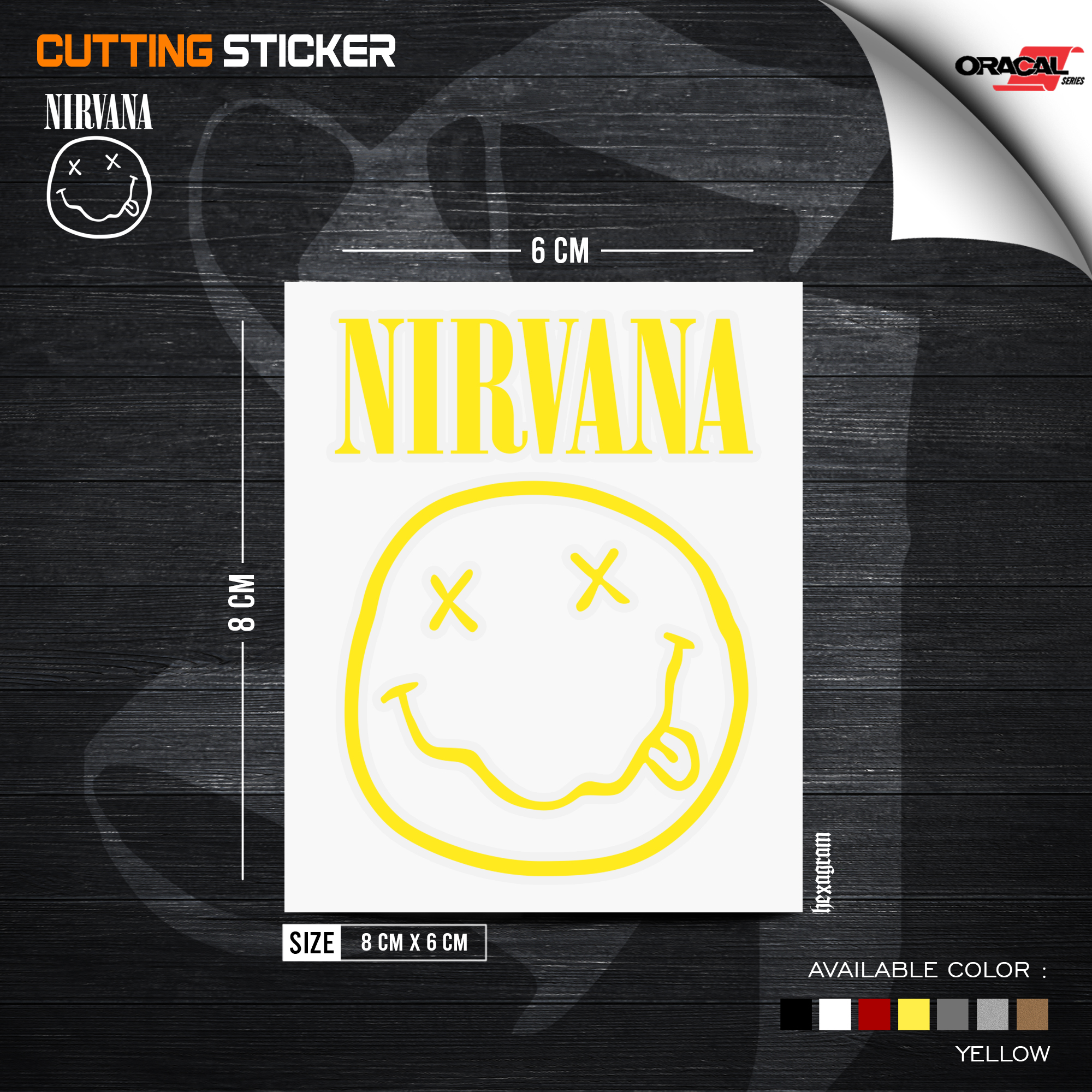 Cutting Sticker Nirvana Smiley Face | Stiker Cutting Nirvana Smiley ...