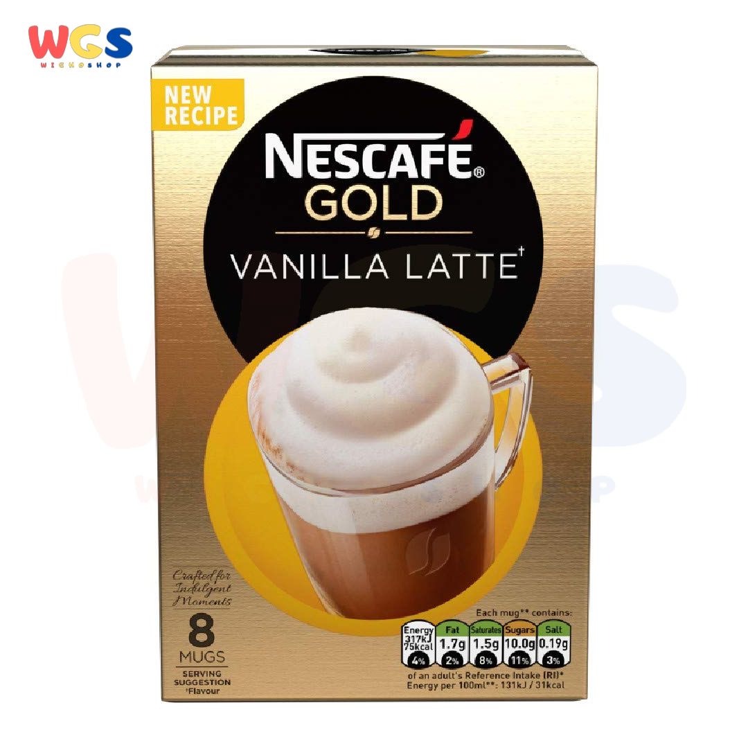Nescafe Gold Vanilla Latte Crafted For Inteligent Moment 8x18.5g 148g ...