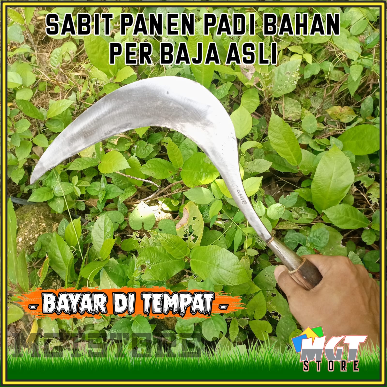Sabit Rumput Jawa Baja Isen Super Tajam - Arit Padi Jawa Pemoptong ...
