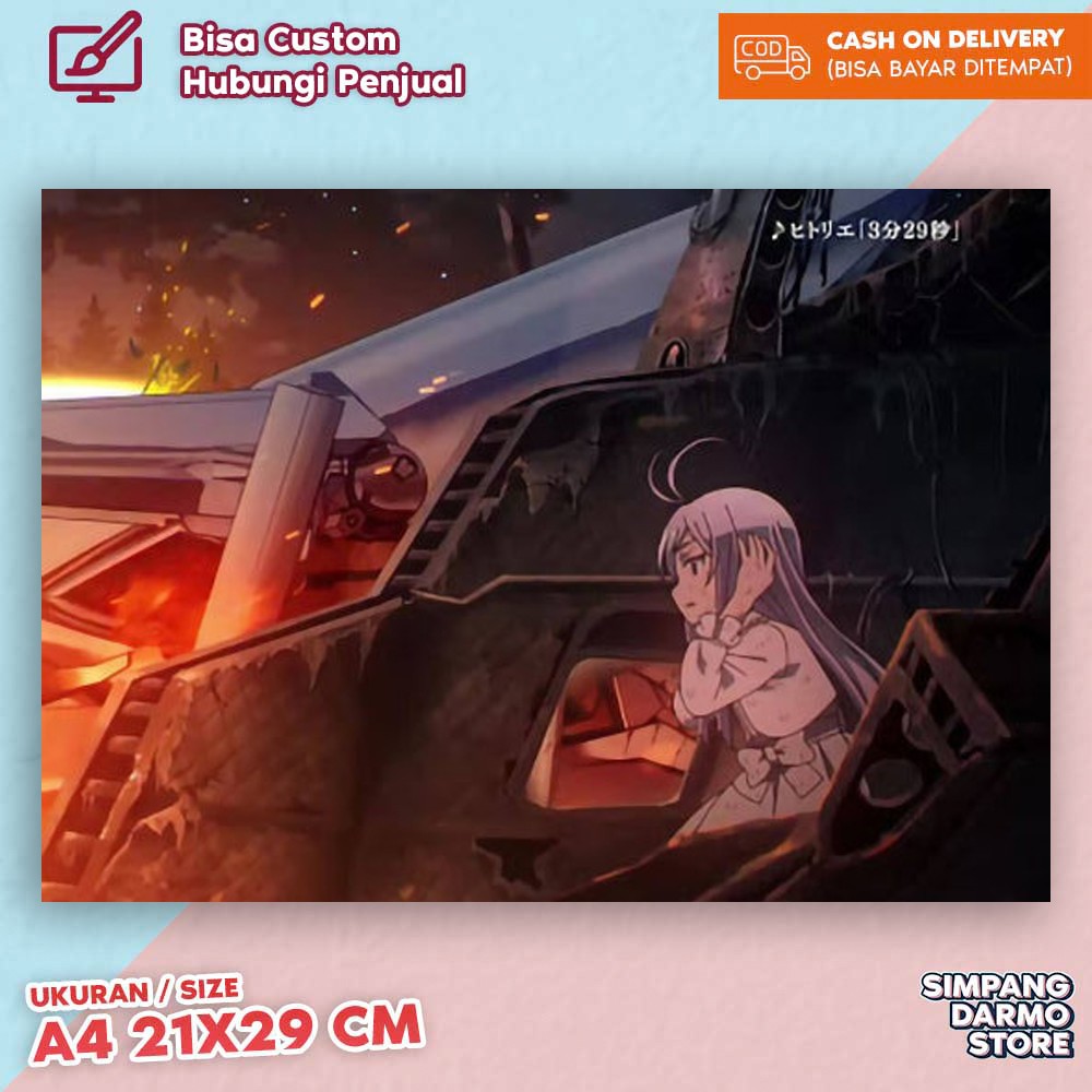 Poster 86 EIGHTY-SIX Shin Undertaker Lena Vladilena Milizé Ukuran A4 ...