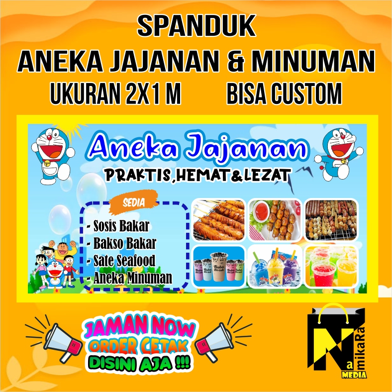 Spanduk Banner Aneka Jajanan dan Minuman Terbaru paling keren 200x100 ...