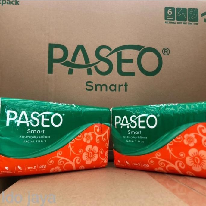 tisu Paseo Smart 250 sheets 2 ply facial tissue wajah | Lazada Indonesia