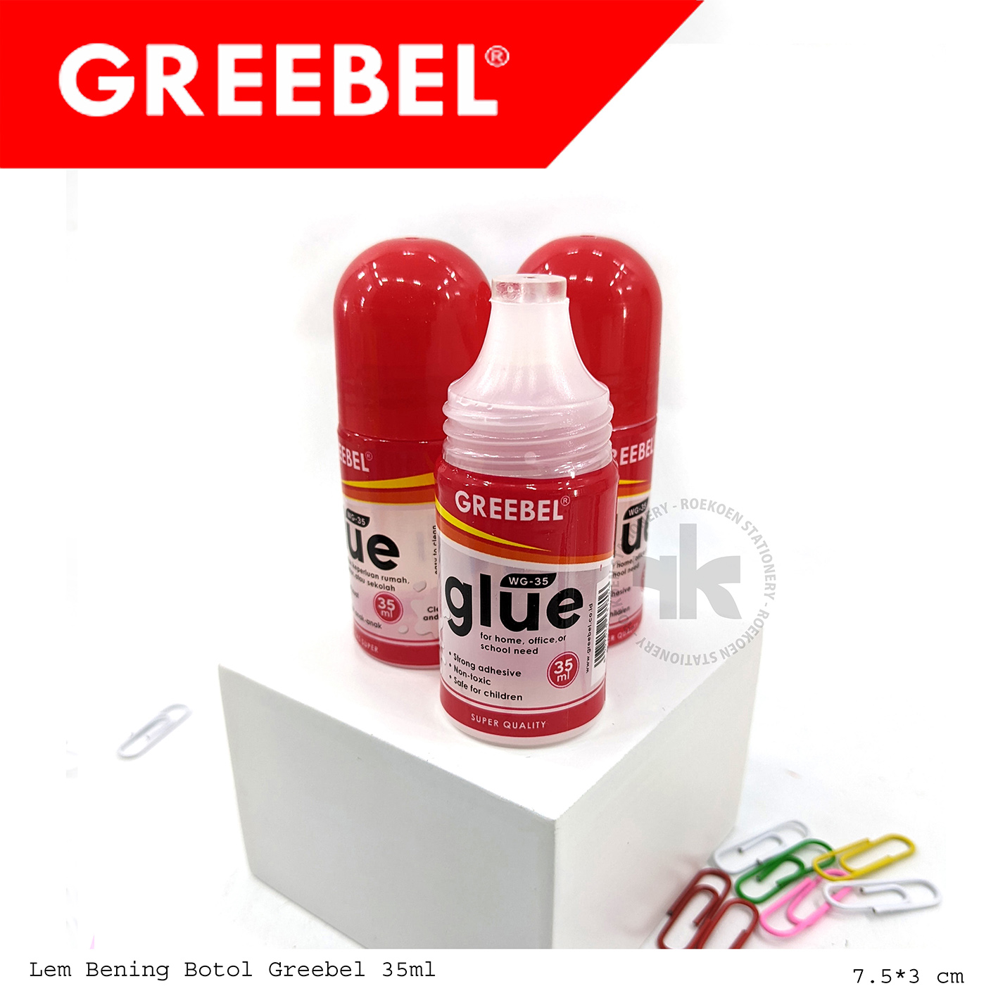 Greebel Lem Kertas Botol WG-35 35ml | Lazada Indonesia