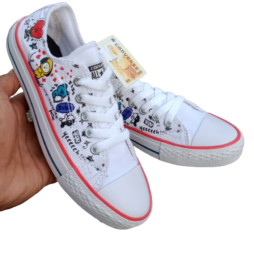 Sepatu Anak Karakter BTS BT21 Sepatu Sneakers Anak Sepatu Sekolah ...