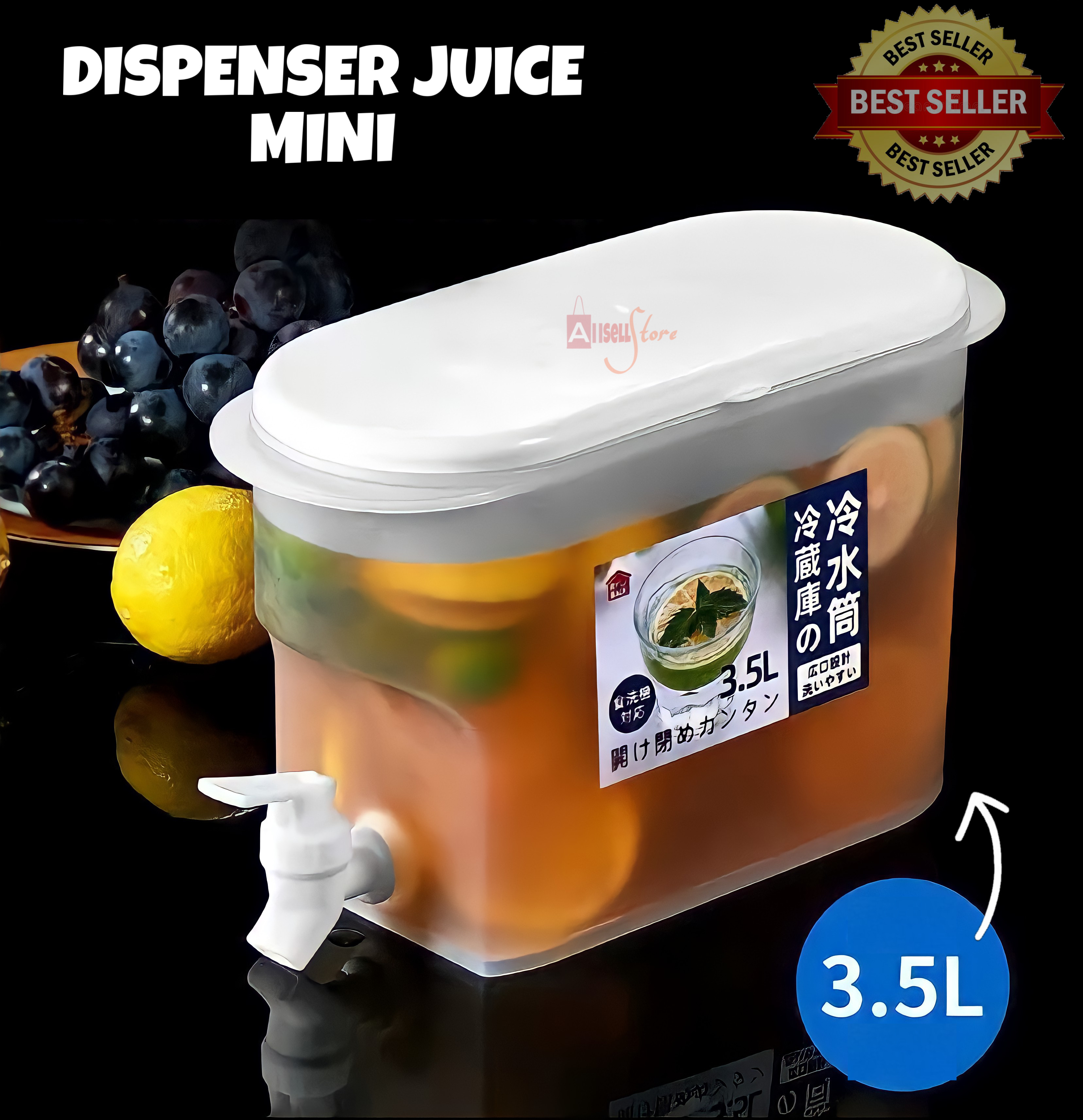 ( BISA COD ) PROMO Dispenser Jus Plastik Mini 3.5 Liter / Galon Air ...