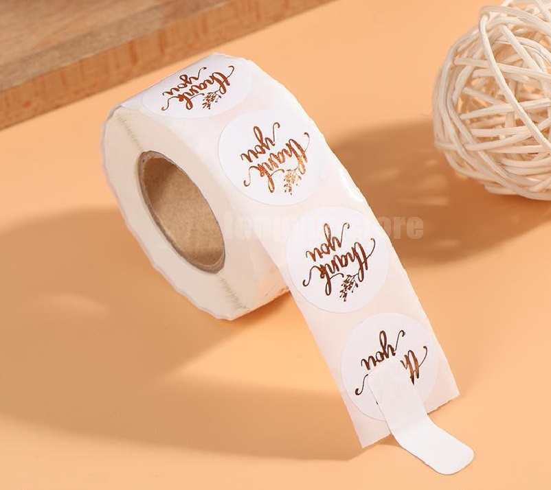 [6 PCS] Label Sticker THANK YOU Stiker Kemasan Hamper Souvenir Kado ...