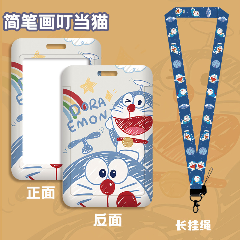 ID Card Holder Motif Doraemon /Photocard Holder / Tali Gantung /Name ...