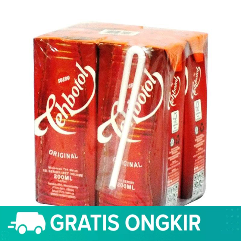 BISA COD - TEH BOTOL SOSRO KOTAK 200ML ISI 24 PCS MINUMAN SIAP SAJI TEH ...
