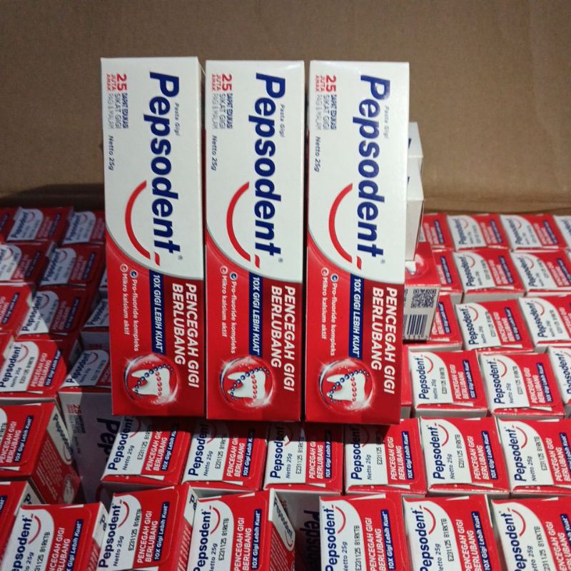 Pepsodent 25gram Paket Hemat 3 pcs Pasta gigi Pepsodent 3 gram | Lazada ...