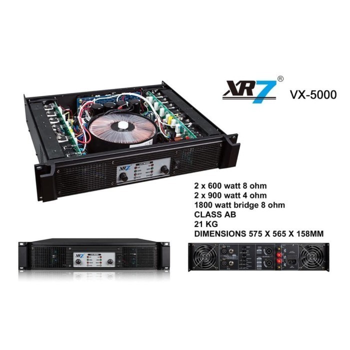 Power Amplifier Xr7 Vx5000 Original Ampli 2 Channel Vx 5000 ( Bayar ...