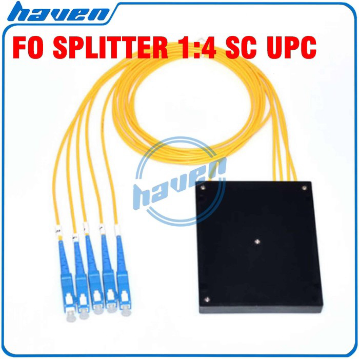 Passive splitter / pasif spliter 1:4 fiber optic SC UPC MODULAR ...