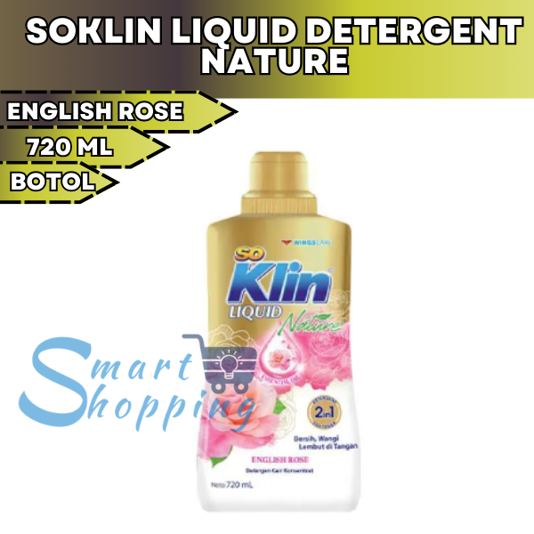 Soklin Liquid Detergent Botol 720ml - English Rose | Lazada Indonesia
