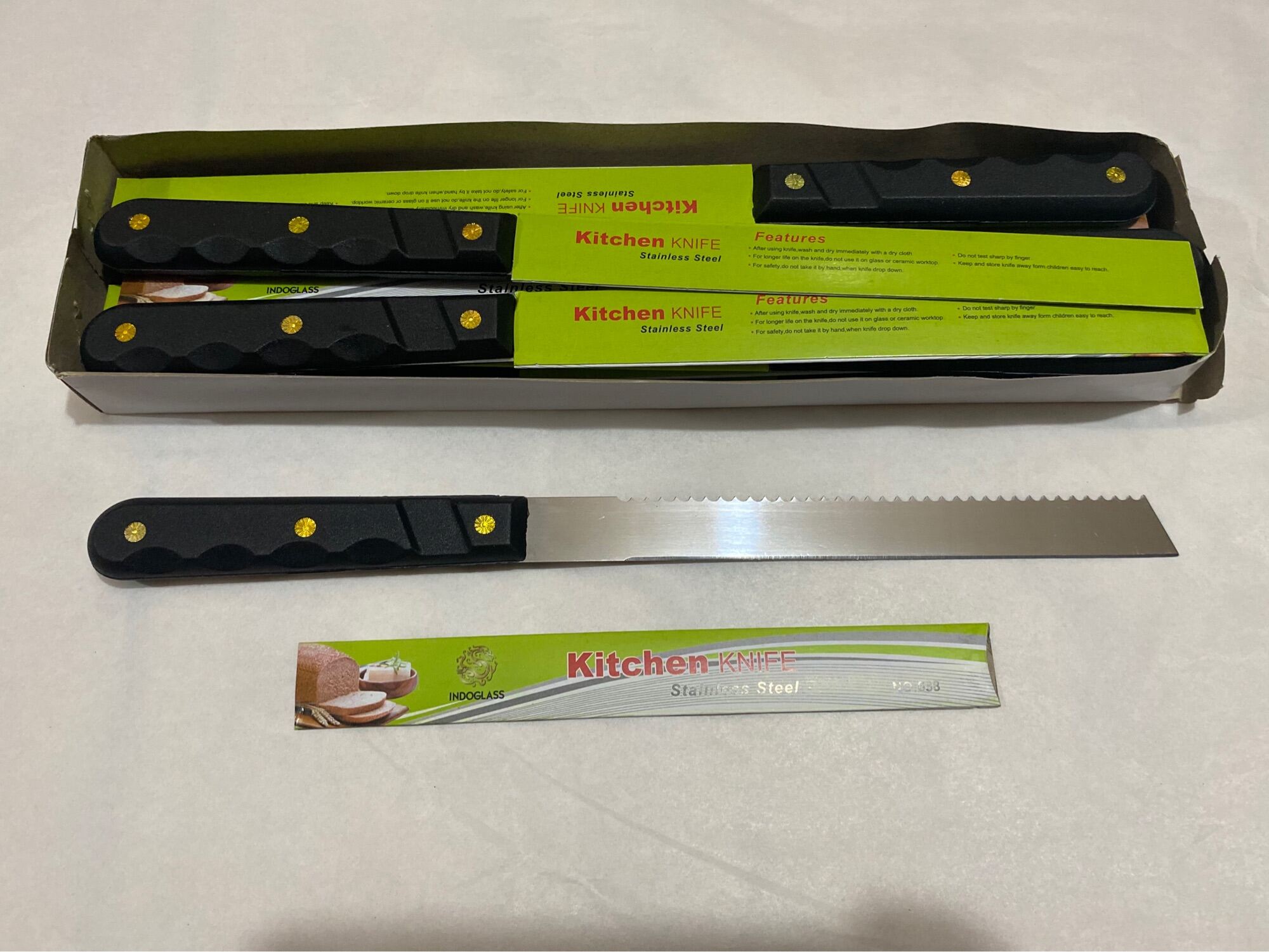 Pisau Roti Tawar / Pisau Potong Kue / Pisau Potong Bolu / Kitchen Knife ...