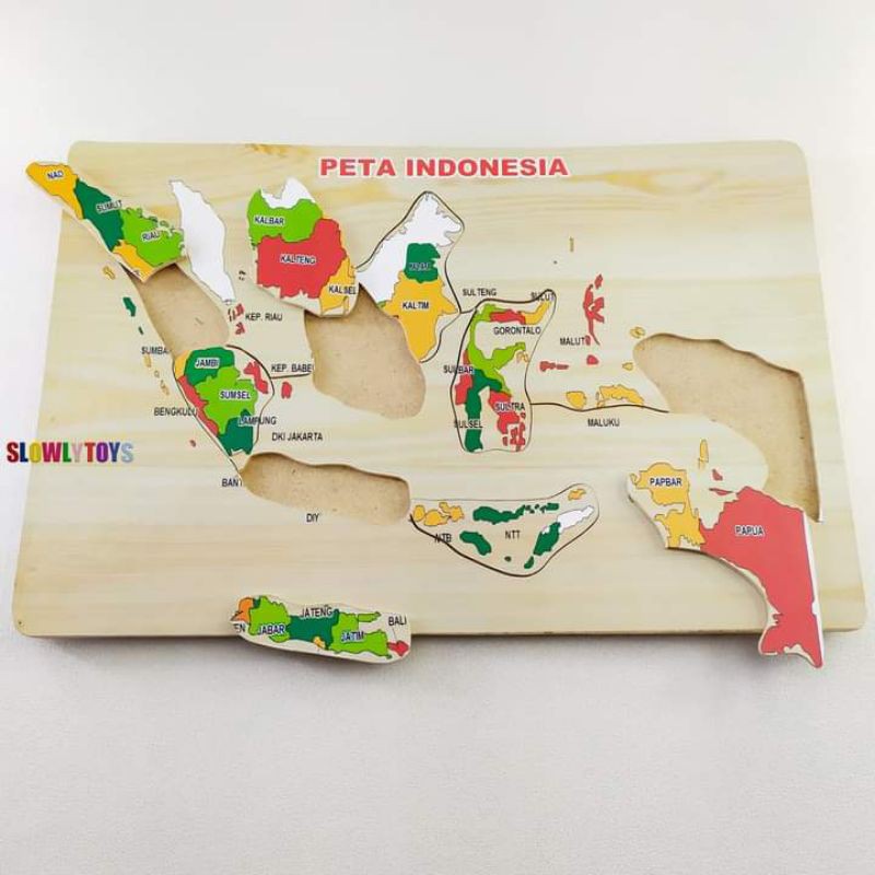 Mainan edukasi Puzzel kayu,puzzel murah,puzzel anak,puzzel peta ...