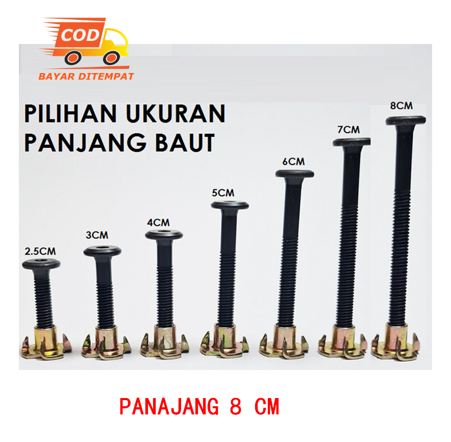 BAUT JCBC PLUS MUR CAKAR M6 BAUT MEBEL DIPAN FURNITURE KNOCK DOWN BAUT ...