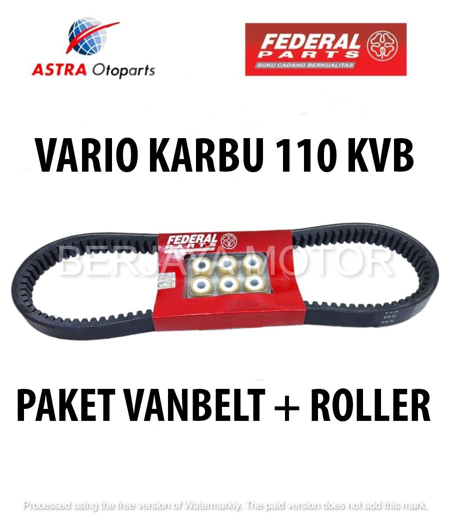 PAKET VANBELT + ROLLER VARIO LAMA KVB FEDERAL | Lazada Indonesia