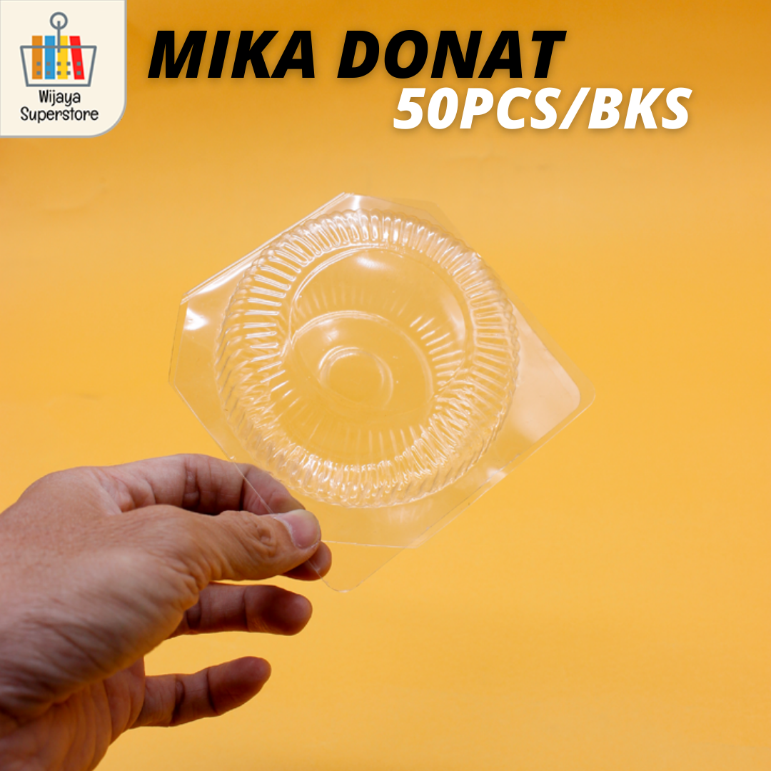 Plastik Box Mika - Mika Donat Bulat - Tray Donut Isi 50 Pcs | Lazada ...