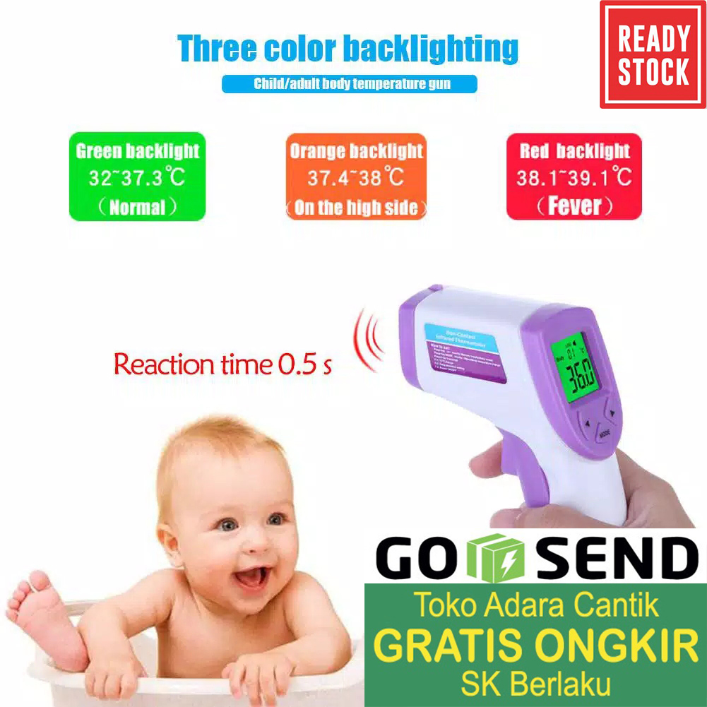 Termometer Digital Gun Termometer Suhu Badan Thermometer Infrared ...