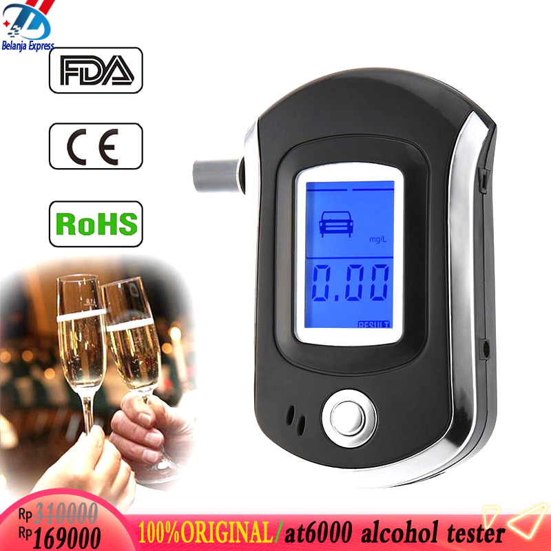 Alcohol Tester Digital Analyzer - Alat Ukur kadar alkohol tubuh AT6000 ...