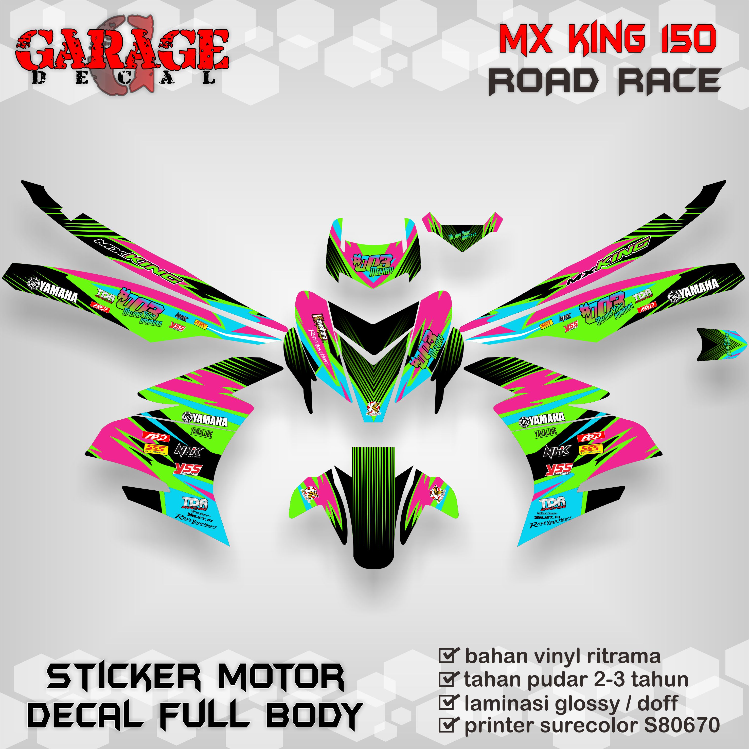 Decal MX King 150 Full Body Sticker MX King 150 Full Body Decal Sticker ...