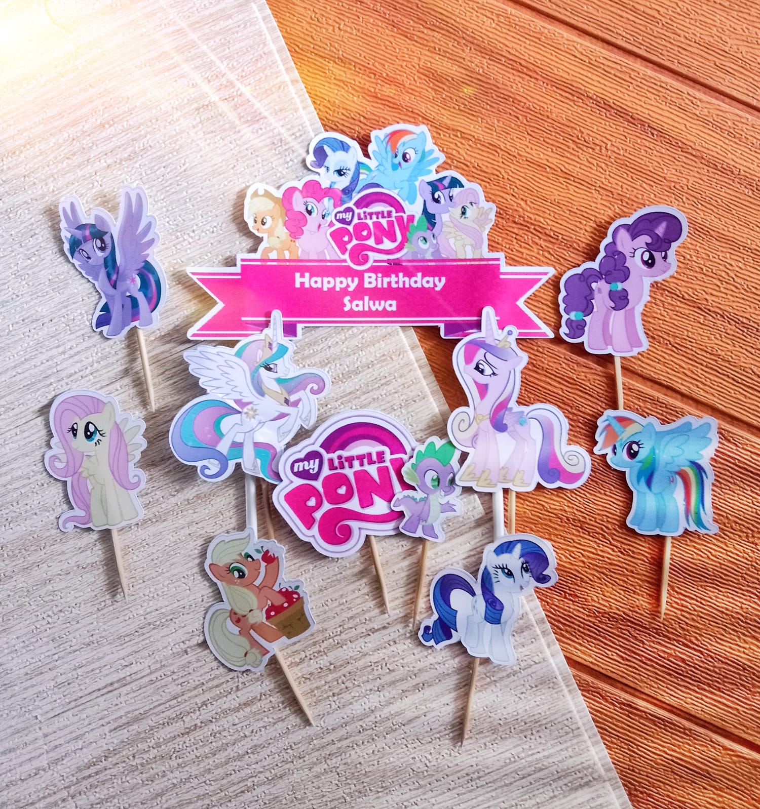 Hiasan Kue Kuda Pony Custom Nama untuk Topper Cake Ulangtahun (My ...