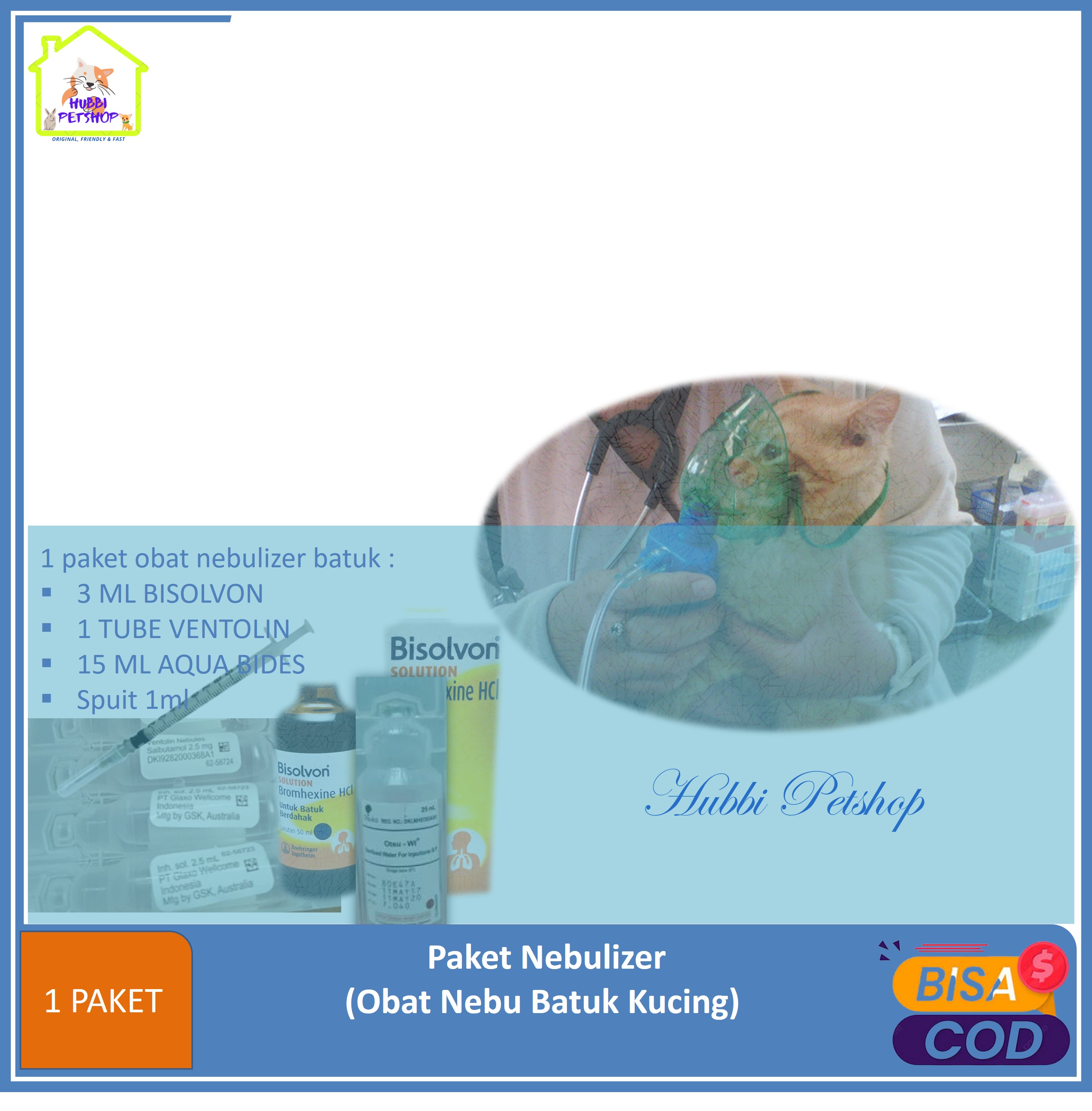 Obat Batuk Kucing Nebu NEBULIZER Batuk Pilek | Lazada Indonesia