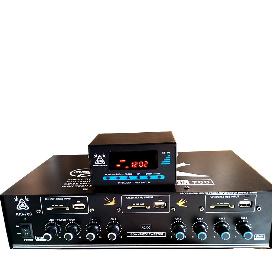 Ampli walet KIS 700 3 player 6 channel mendukung 1200 tweeter bisa ...