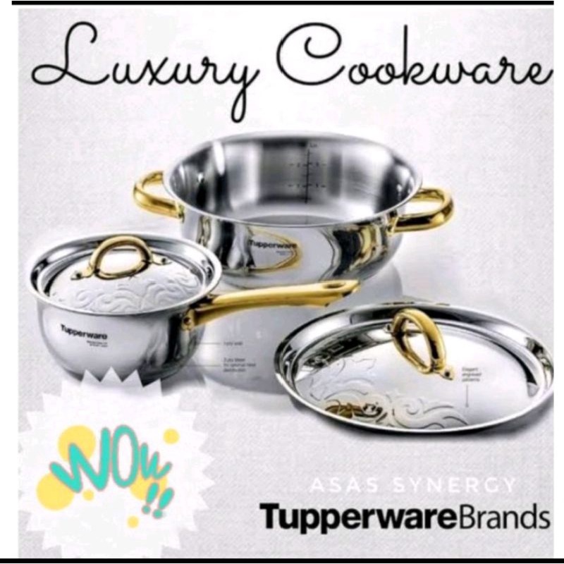 Luxury cookware set Tupperware / Panci tupperware isi 2 | Lazada Indonesia